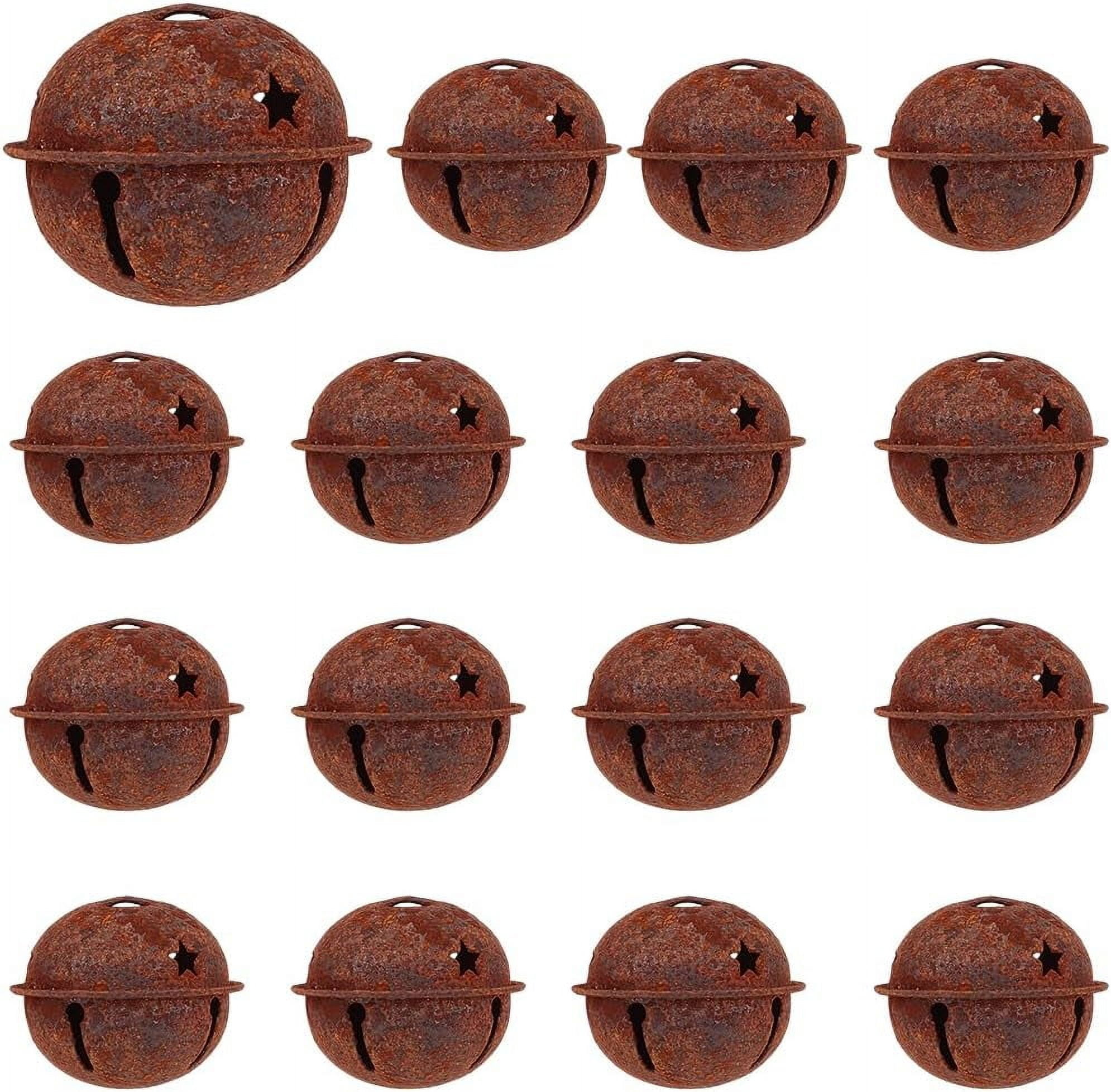 20pc Iron Pendants Rusting Bell with Raw(Unplated) Star Charm 40mm ...