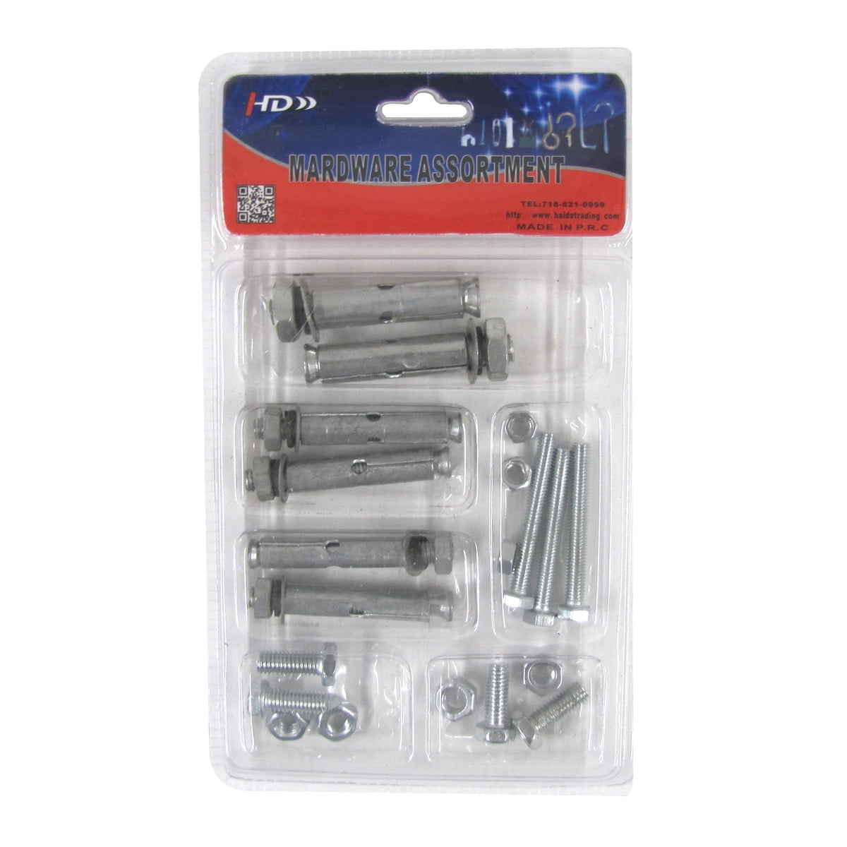 20pc Masonry Concrete Block Brick Anchor Assortment Set Nut Bolt Sleeve ...