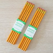Uxcell Round Pencils, 24 Pack HB Graphite Pencils with Eraser Wood ...