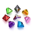 20pc Opaque Acrylic Beads Faceted Triangular Mixed Color 13.5x20.5x17 ...