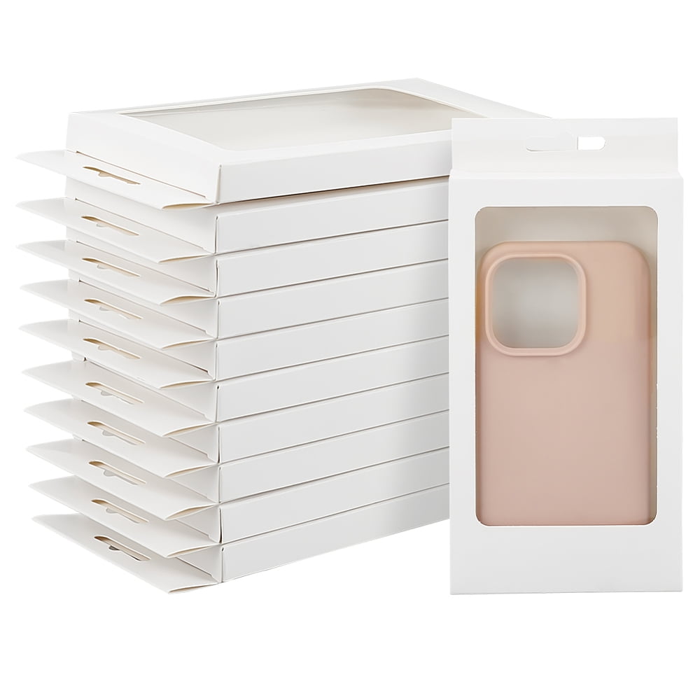 20pc Paper Boxes with PVC Clear Window for Mobile Phone Case Packaging ...