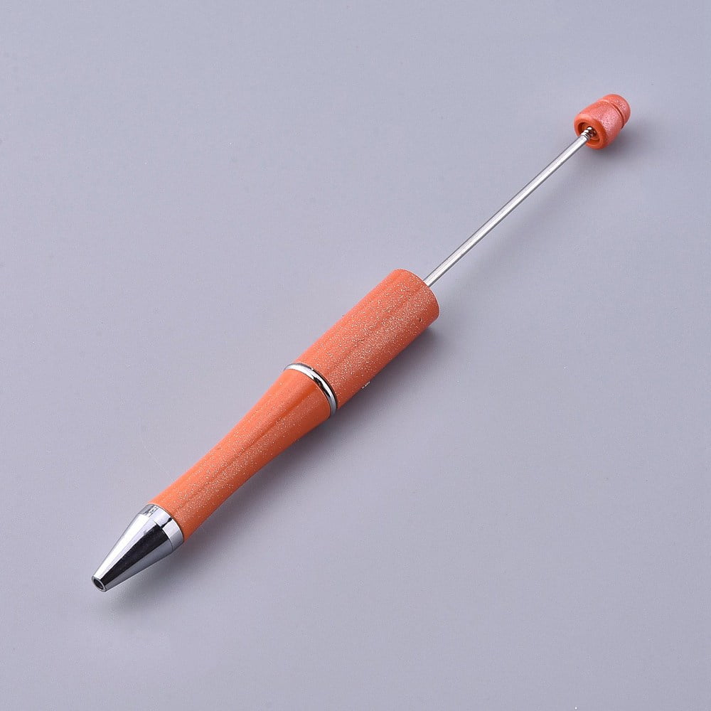 20pc Plastic Beadable Pens Shaft Black Ink Ballpoint Pen for DIY Pen ...