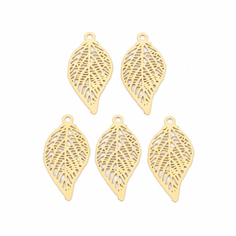 20pc Rack Plating 201 Stainless Steel Filigree Pendants Etched Metal ...