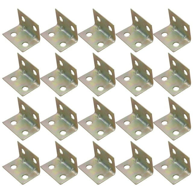 20pc Stainless Steel 90 Degree Angle Bracket Corner Brace Joint Bracket ...