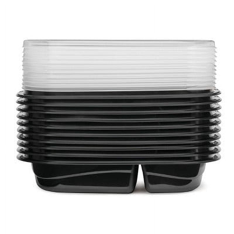 20pc TakeAlongs Meal Prep Divided Rectangle Containers Set: Microwave ...