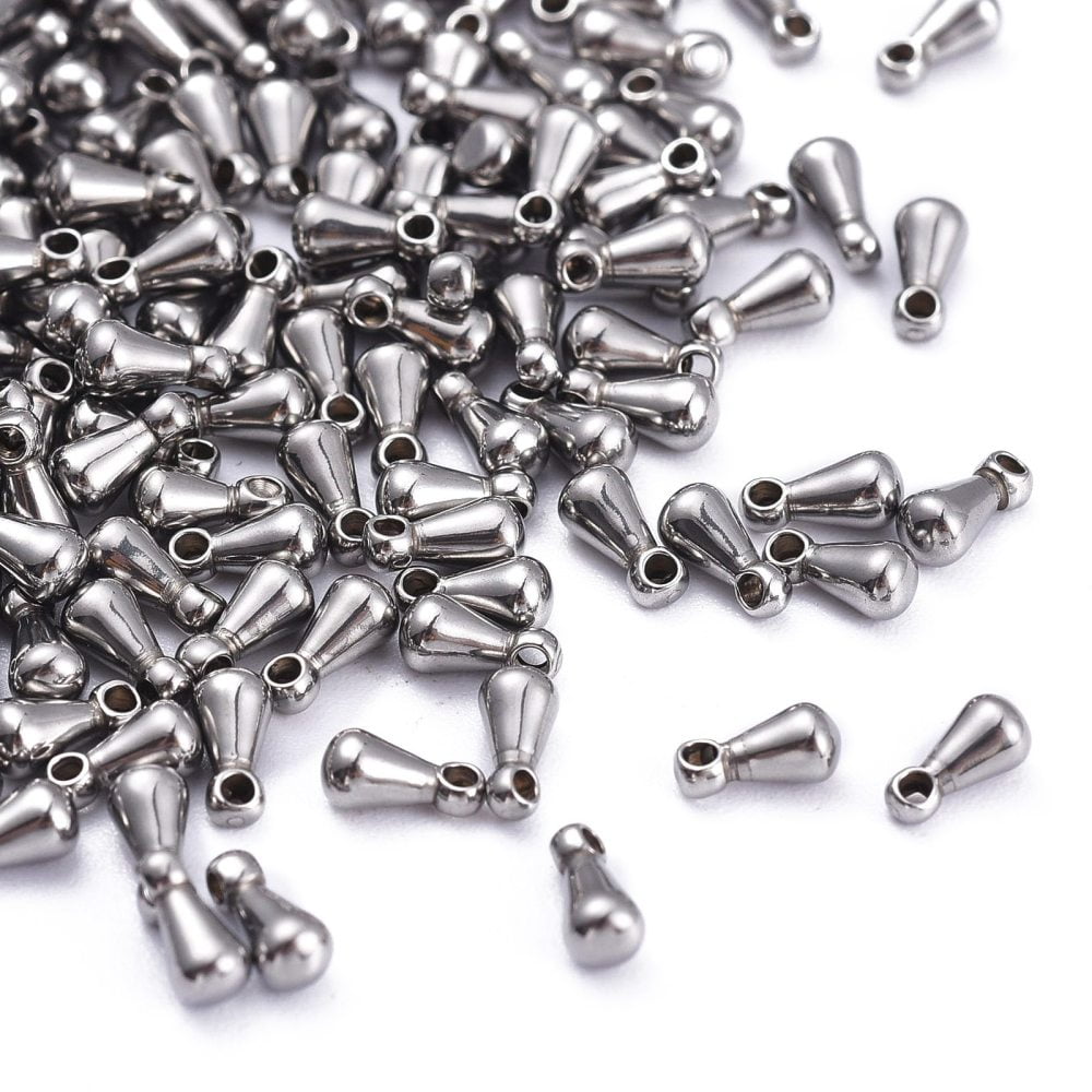 20pc Tarnish Resistant 304 Stainless Steel Chain Findings teardrop ...