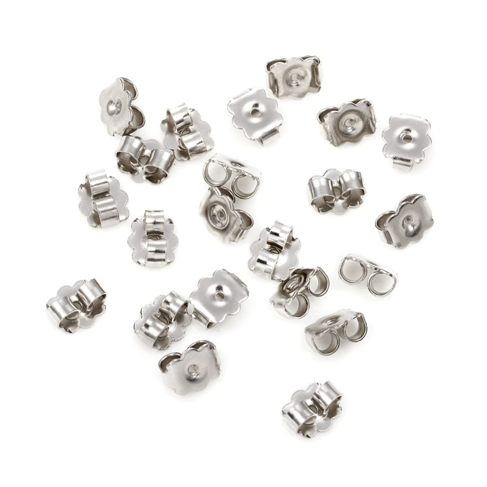 20pc Tarnish Resistant 304 Stainless Steel Ear Nuts Friction Earring ...