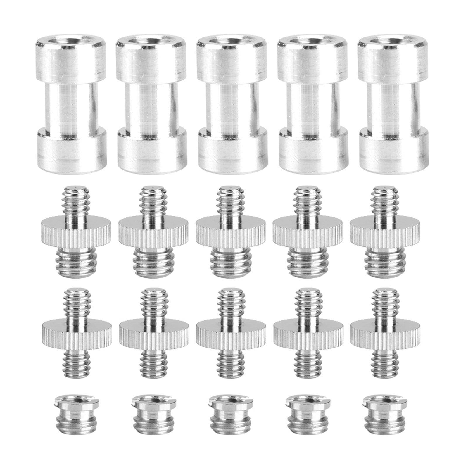Neyseki 20pcs 1/4 Inch 3/8 Inch Male Female Converter Threaded Adapter ...