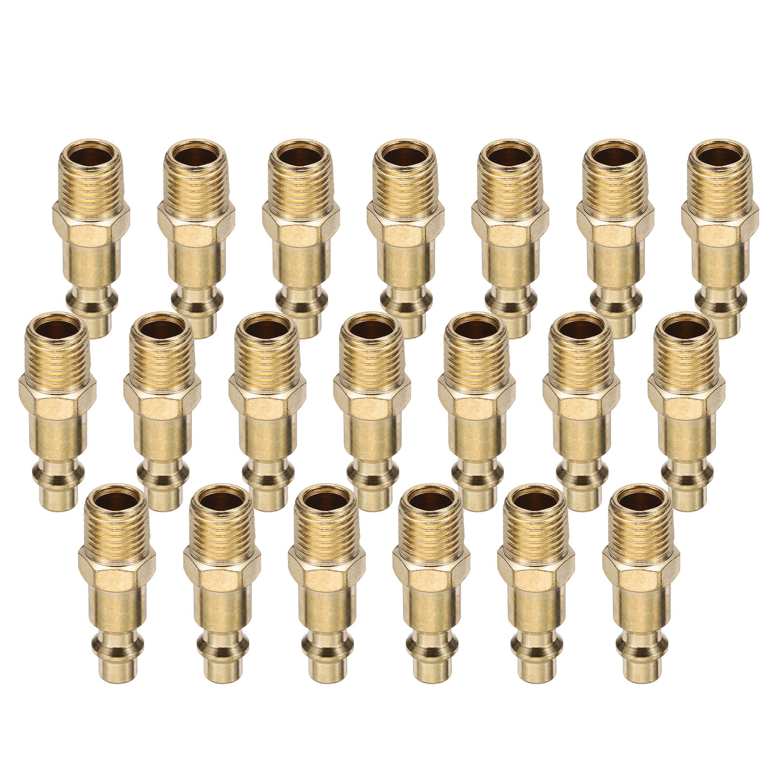 20pcs 1/4" NPT Male Industrial Air Hose Quick Connect Adapter Type M ...