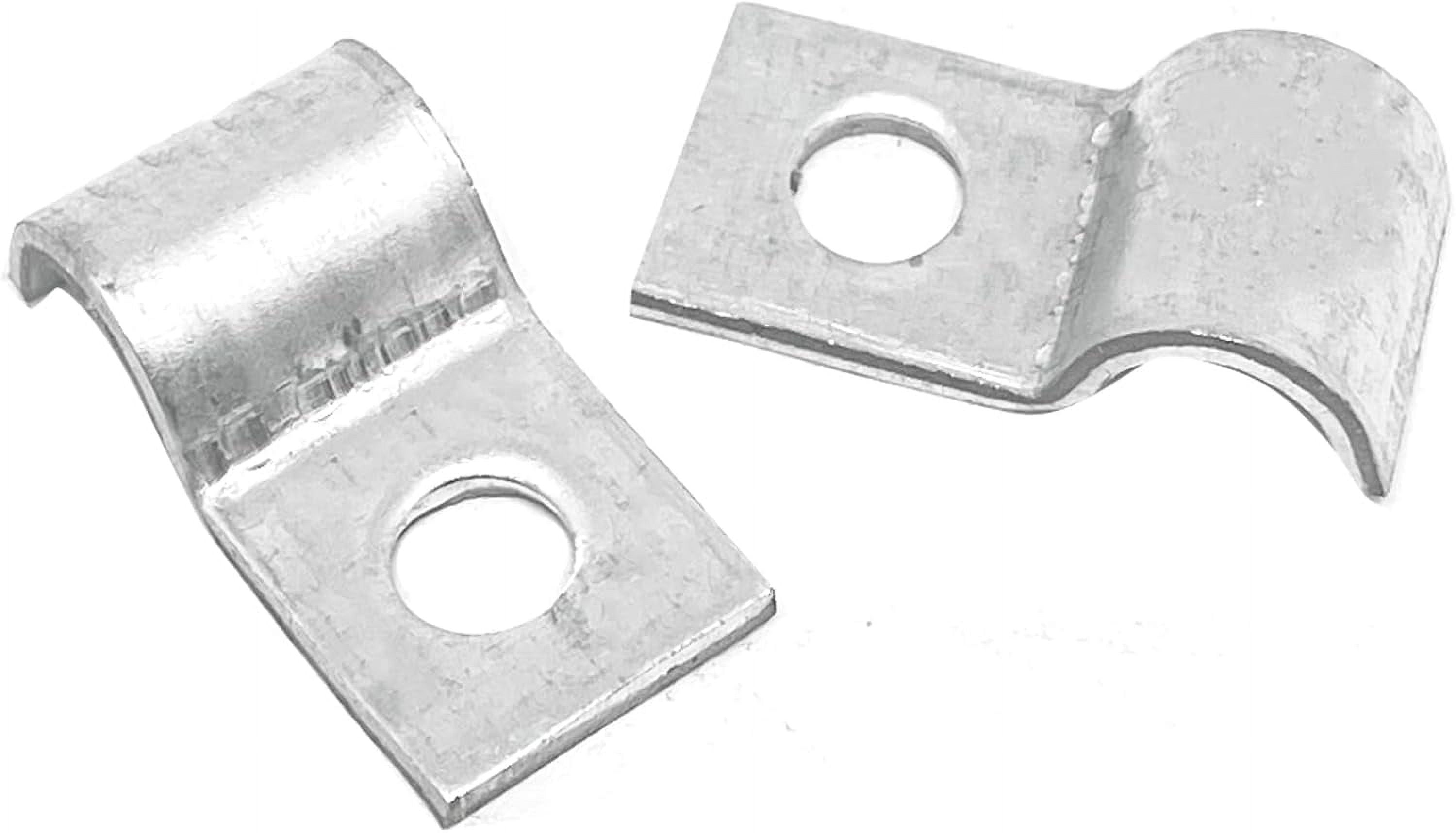 20pcs 1 Hole Pipe Straps Clamp Clips, Iron Zinc-Plated Rigid Pipe Clamp ...