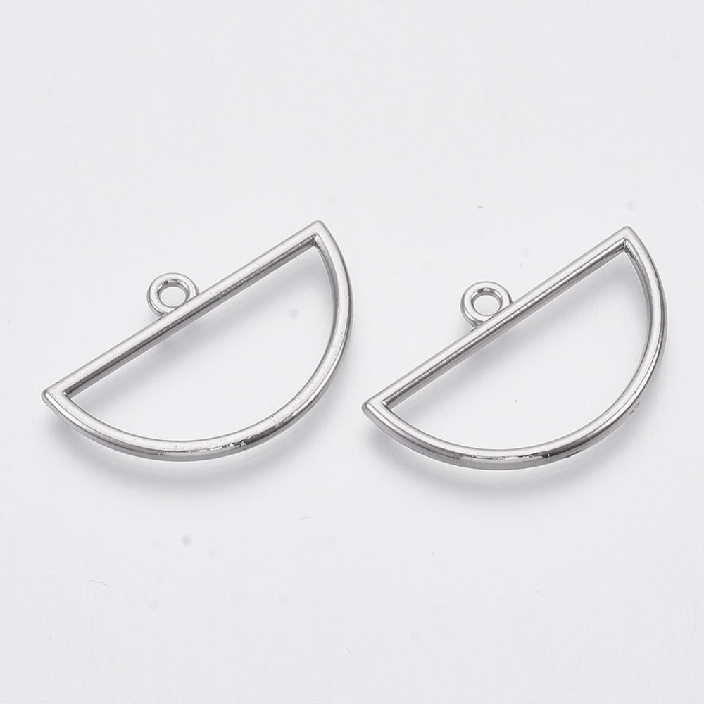 20pcs 100pcs Alloy Open Back Bezel Big Pendants For DIY UV Resin Epoxy ...