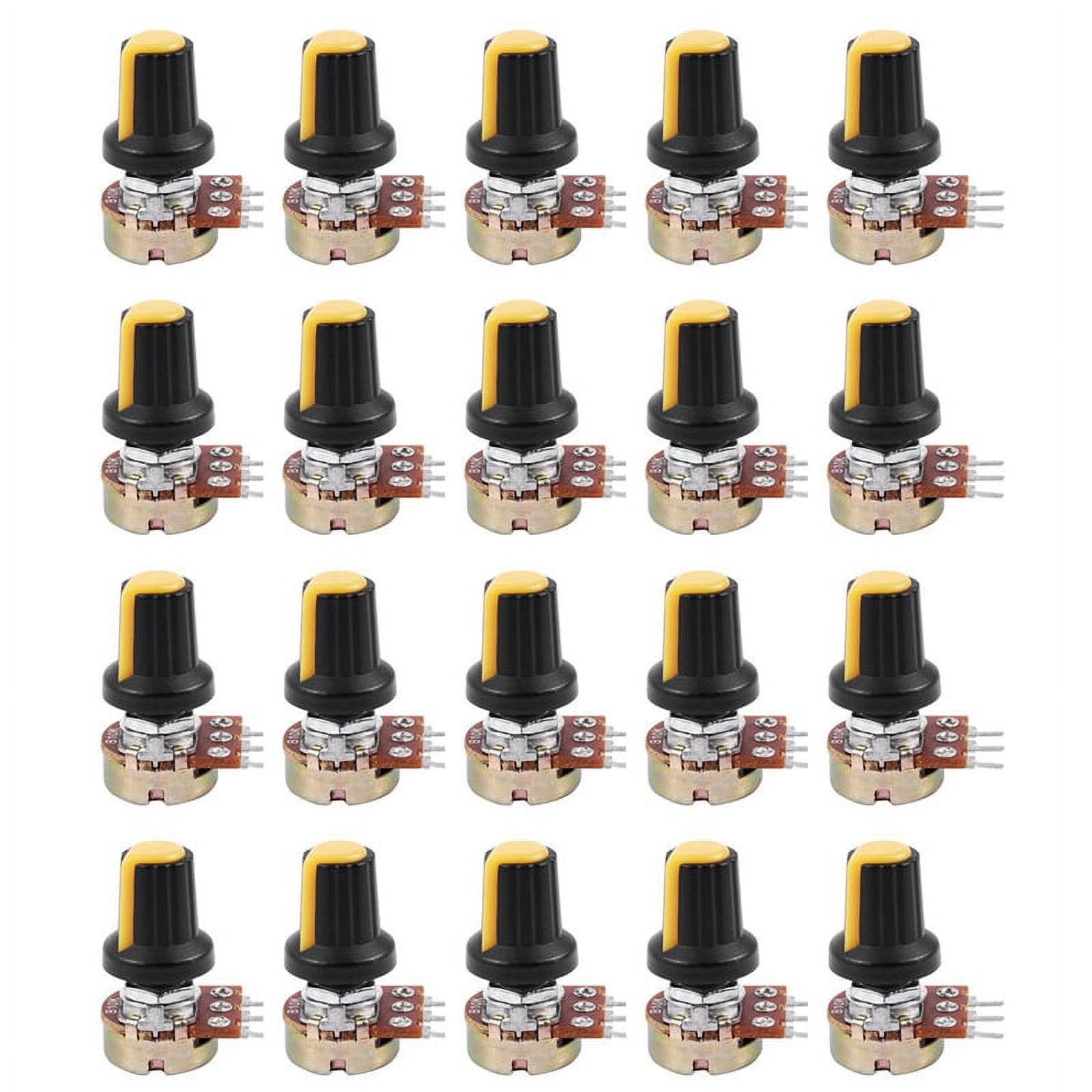 20pcs 10K OHM 3 Terminal Linear Taper Rotary Audio B Type Potentiometer ...