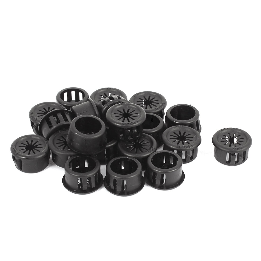 20pcs 16mm Mounted Dia Snap in Cable Hose Bushing Grommet Protector ...