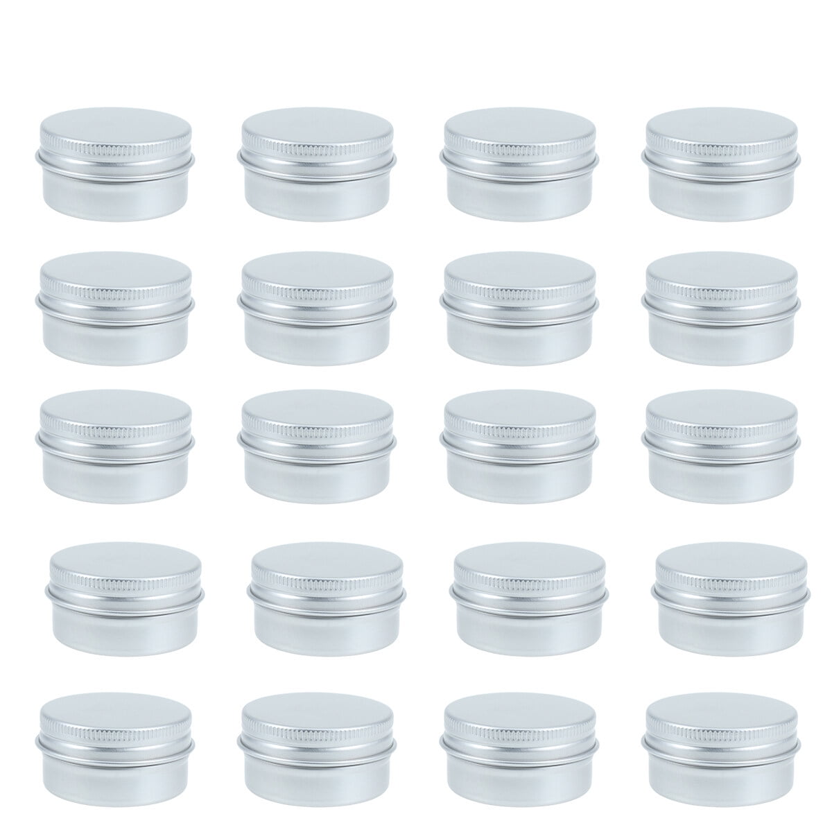 20x 20ml Empty Screw Lid Travel Containers for Makeup & Jewelry ...