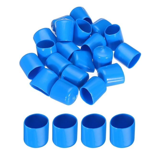 20Pcs 22mm Rubber End Caps Cover Vinyl Screw Thread Protector Round ...