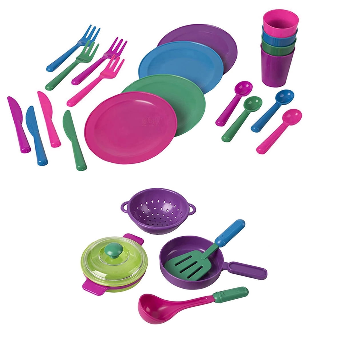 20pcs/26pcs Pretend Play Dishes Playset – Little Chef Set, Kids Serving ...