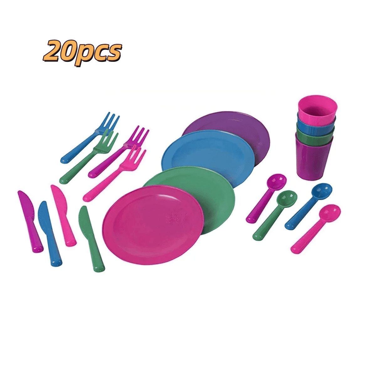 Kids Colorful Play Dish Set | Baking - Walmart Business Supplies