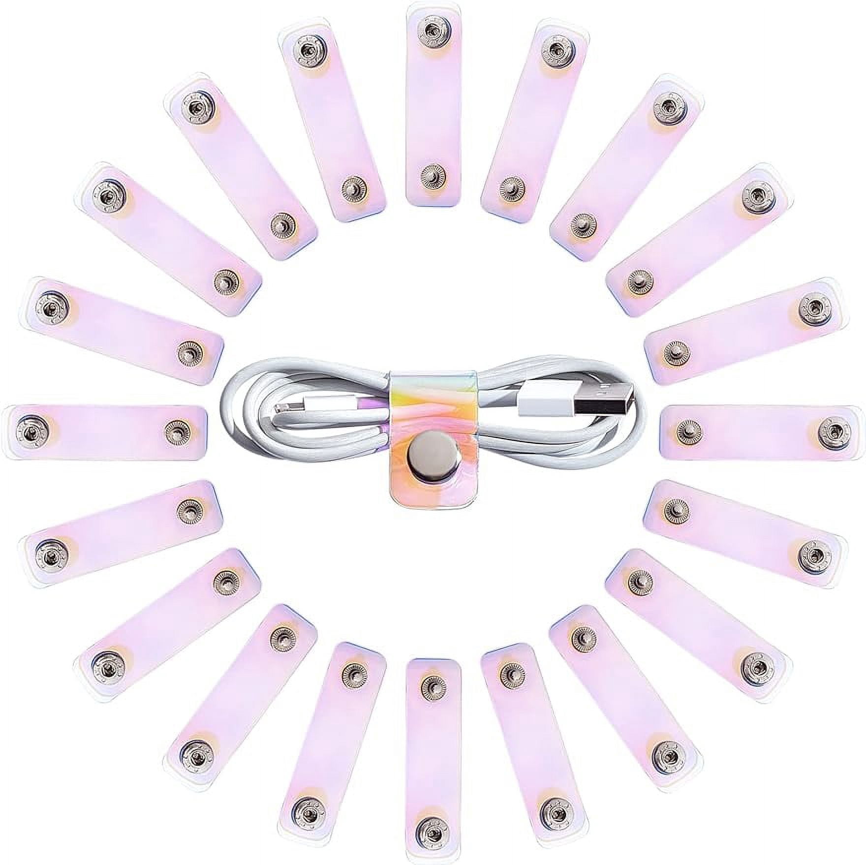 20pcs 3 Inch Holographic Clear Cable Strap Ties Plastic Reusable ...