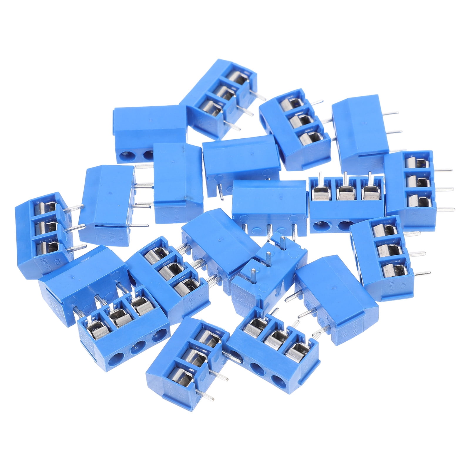 20pcs 3-Pin PCB Terminal Block Connector for Circuit Boards 3-Pin ...