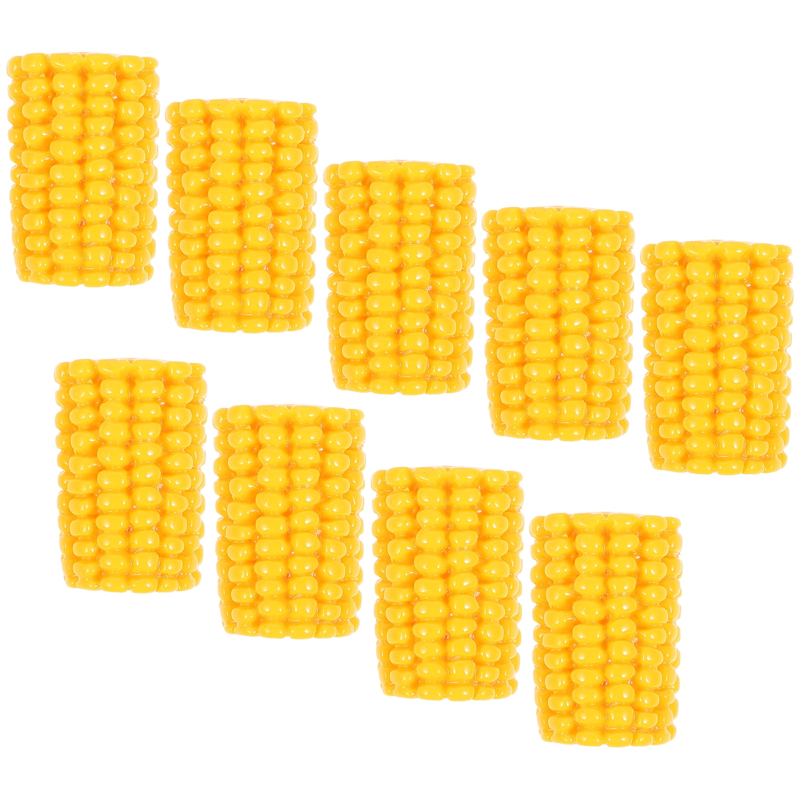 20pcs 3D Corn Charms Artificial Corn Lifelike Simulation Corn for Case ...