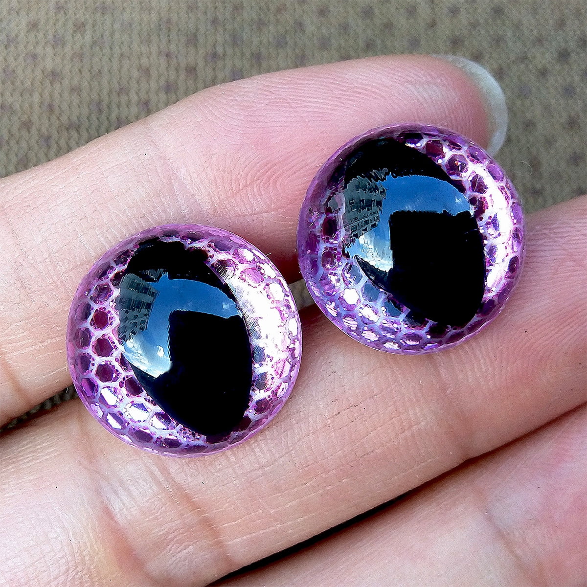 20pcs 3D Honeycomb Cat Safety Eyes For Crochet Toys Glitter Amigurumi ...