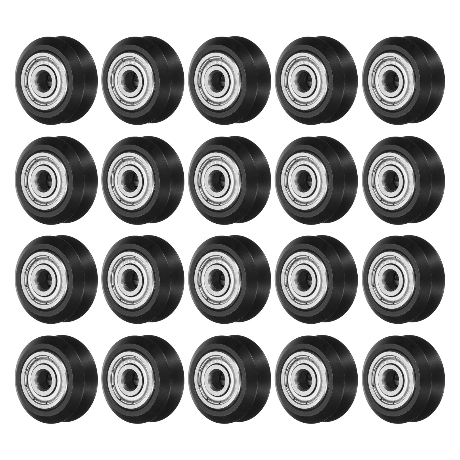 Uxcell 26pcs 3D Printer POM Rollers, High-Speed Gantry Wheels V Slot ...