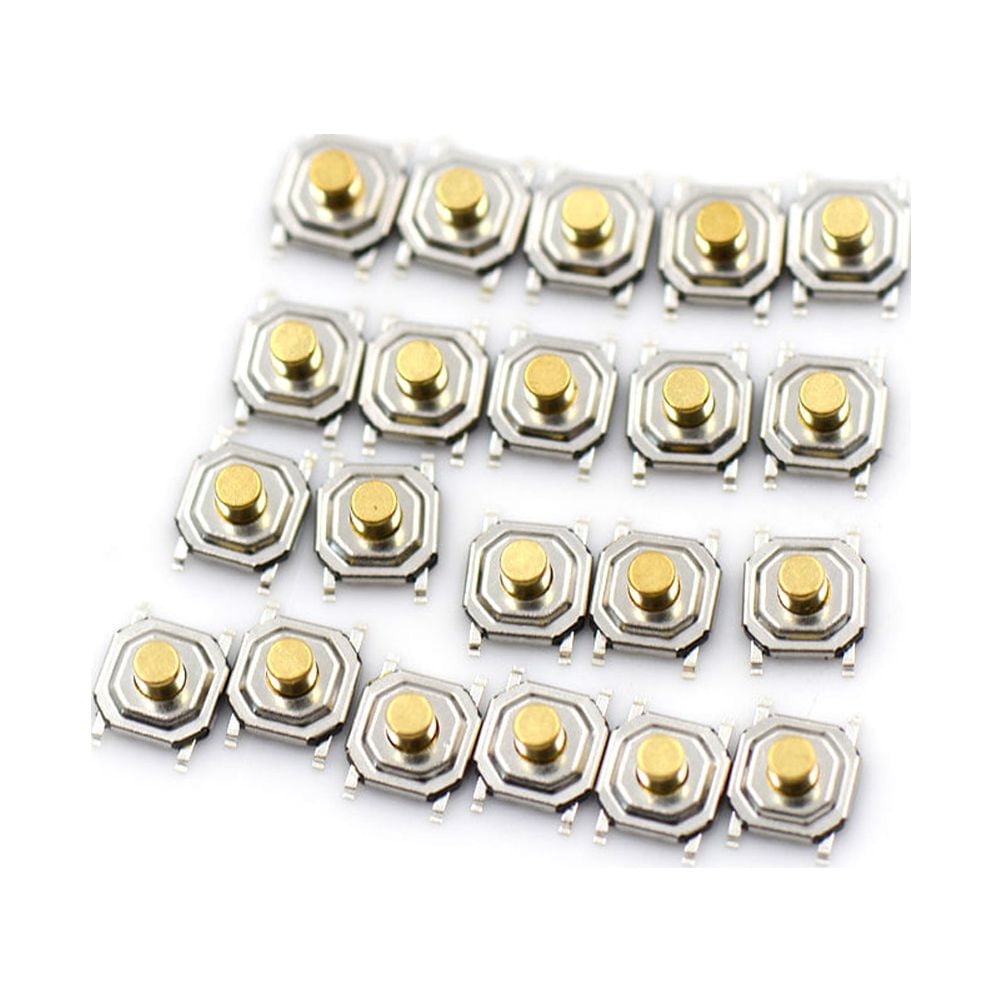 20pcs 4x4x3mm Micro Waterproof Copper Tactile Tact Touch Push Button ...