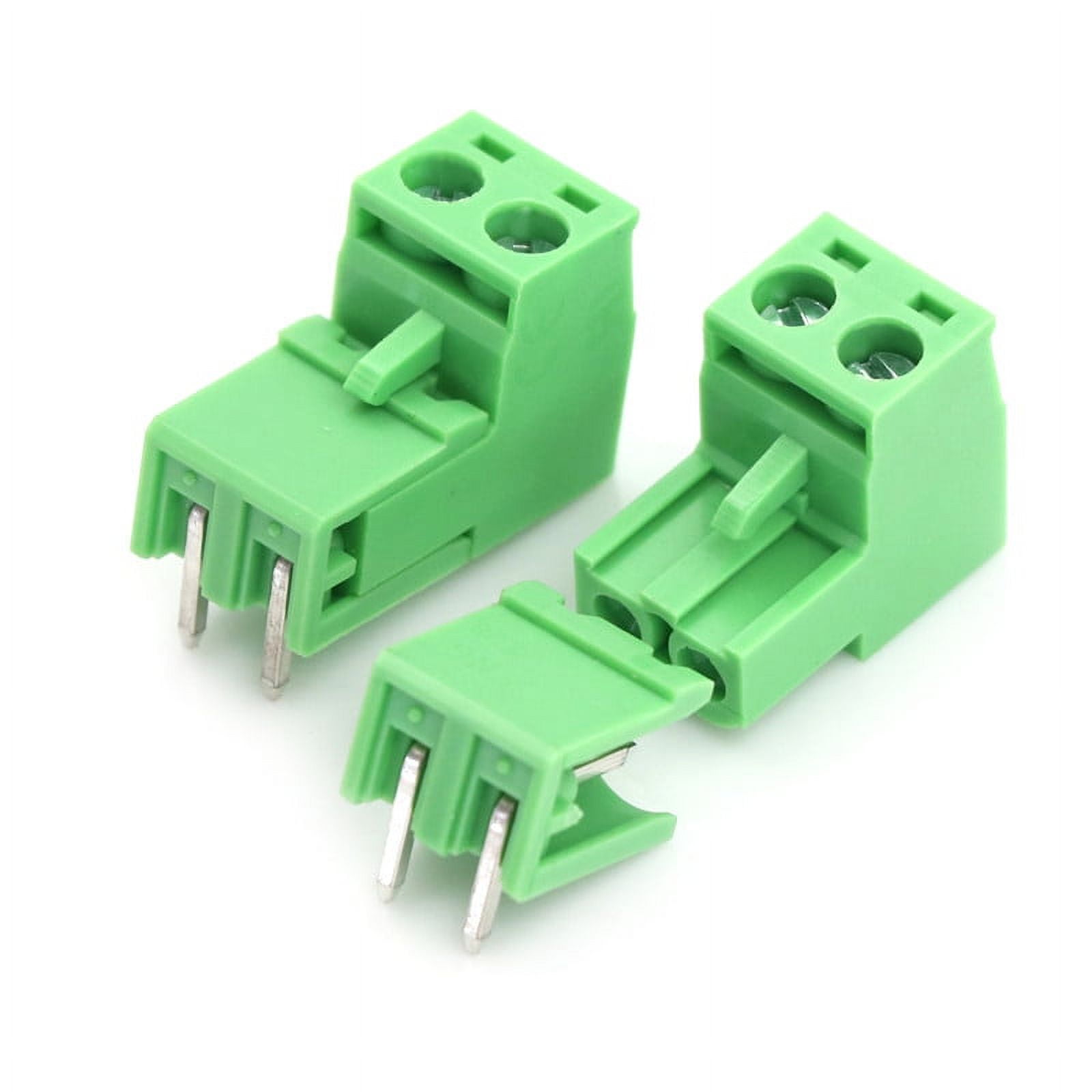 20pcs 5.08mm Pitch 2Pin Plug-in Screw PCB Terminal Block Connector ...