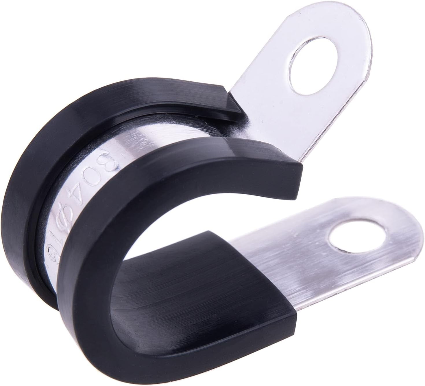 20pcs 5/8 Inch Stainless Steel Cable Clamp, Silicone Rubber Cushioned ...