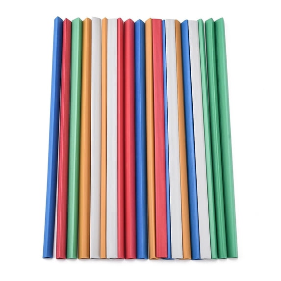 20pcs 5 Colors Plastic File Folders Organizer Sliding Bar Strip Mixed ...