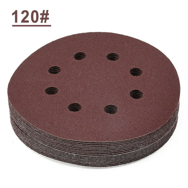 20pcs 5 Inch Sanding Discs with 8 Holes for Wood and Metal Polishing ...