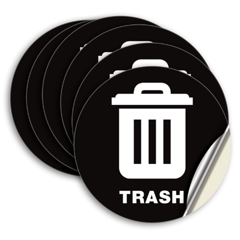 20pcs 5 Inch Special Trash Can Sticker Logo Waterproof Sticker ...
