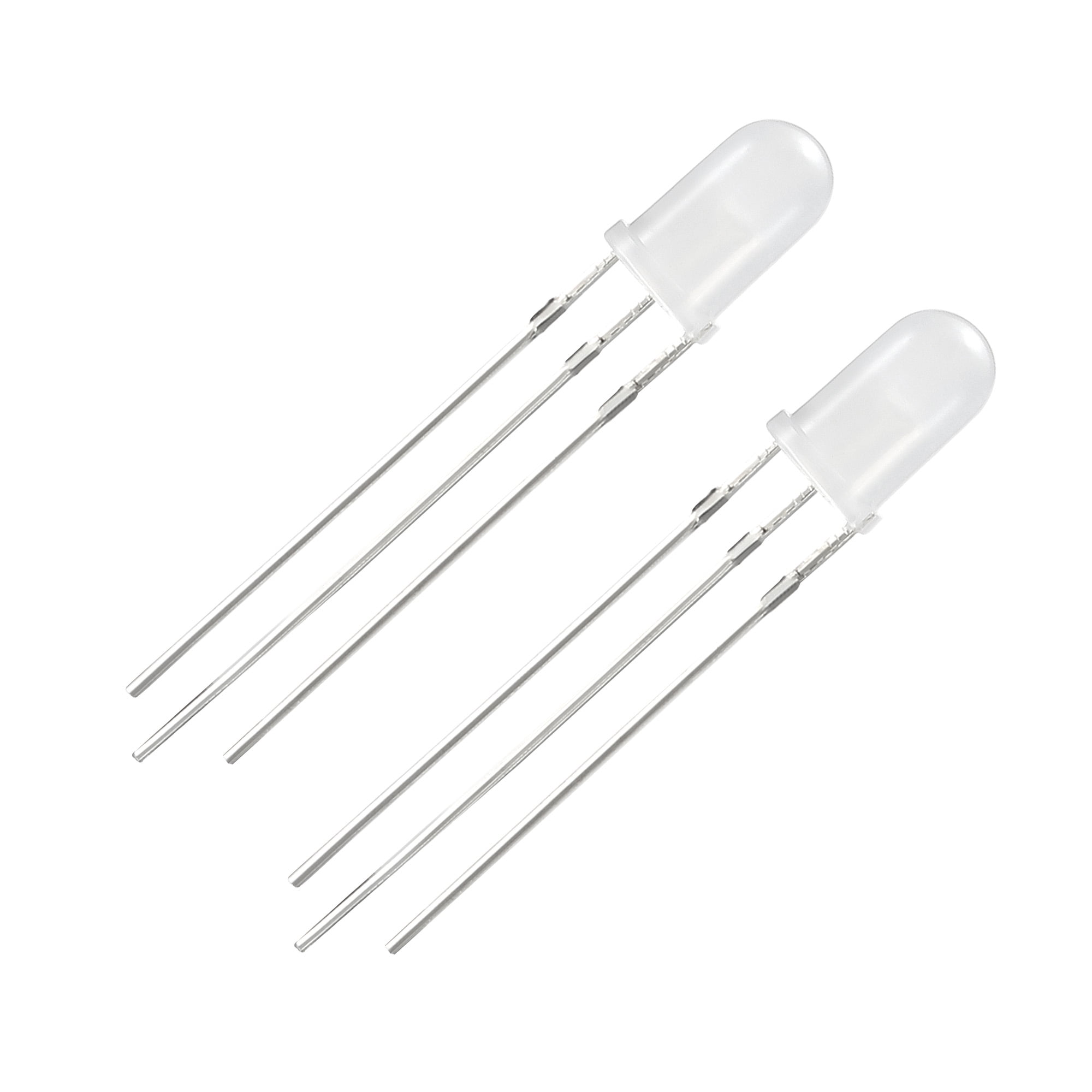 20pcs 5mm 3-Pin Dual Bi-Color Diffused Common Cathode LED Diode Light ...
