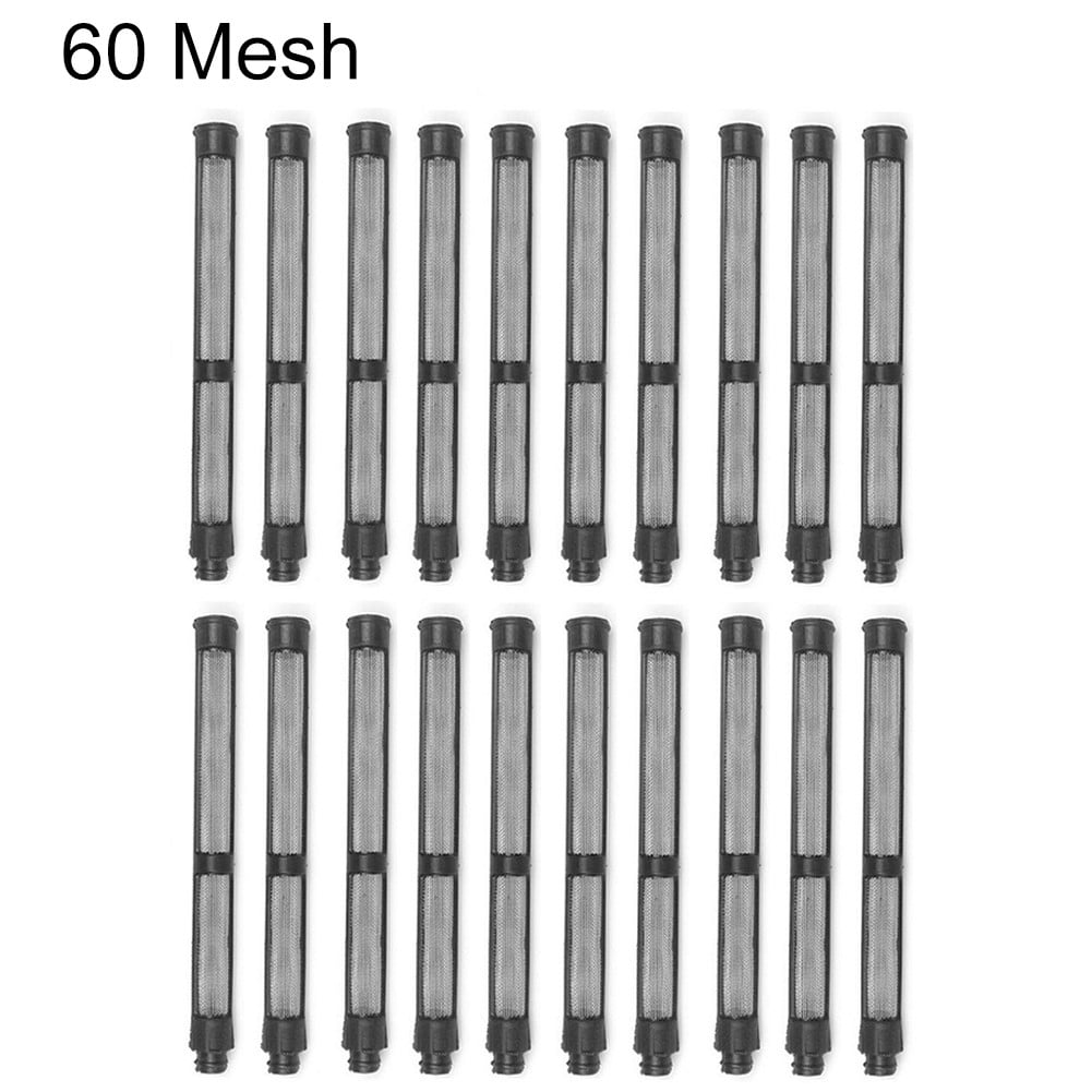 20pcs 60 Mesh 100 Mesh 150 Mesh Airless Paint Sprayer Filter 11x110mm ...