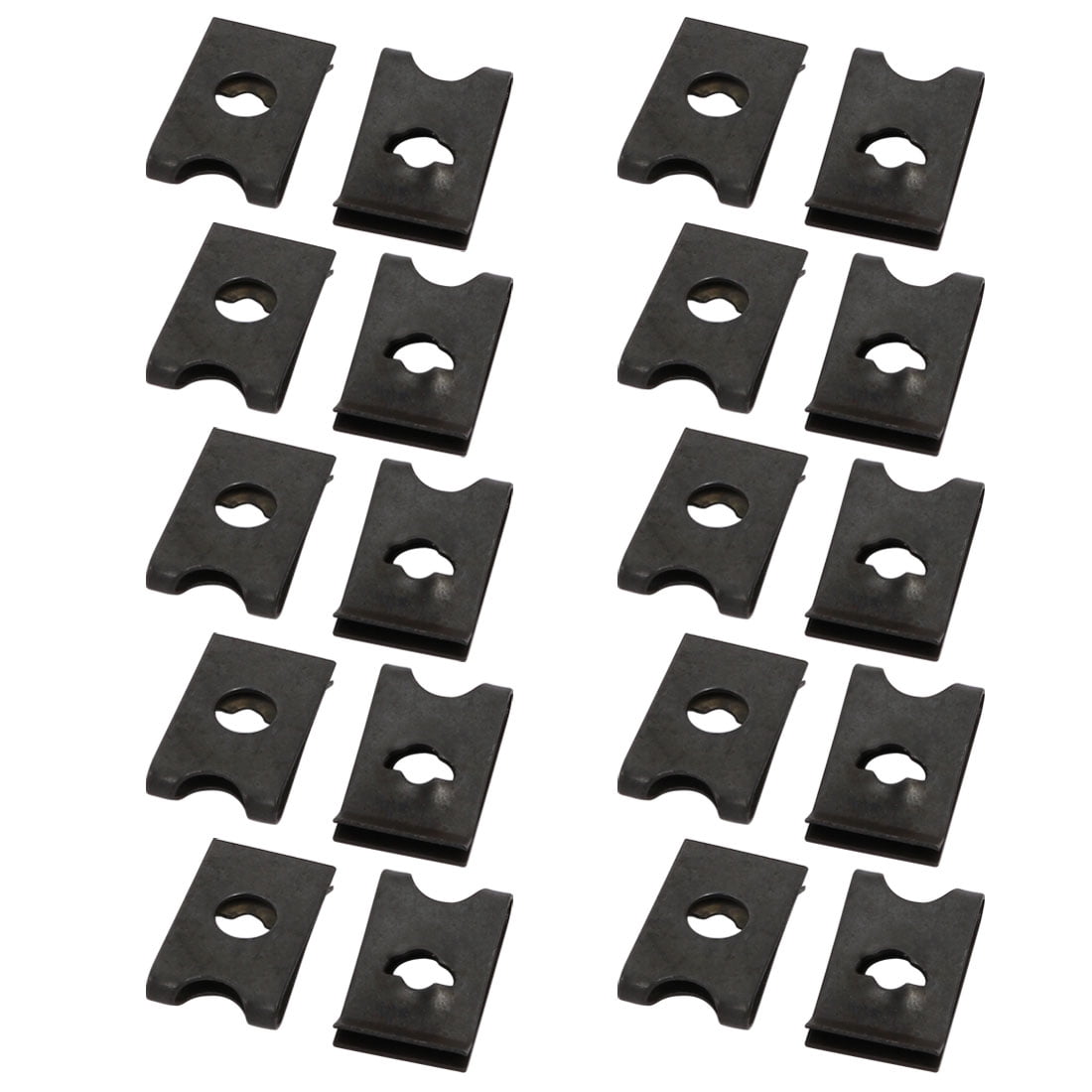 20Pcs 65Mn Spring Steel Extruded U Nut Clip fit ST4.2/M4 Dia Bolt ...