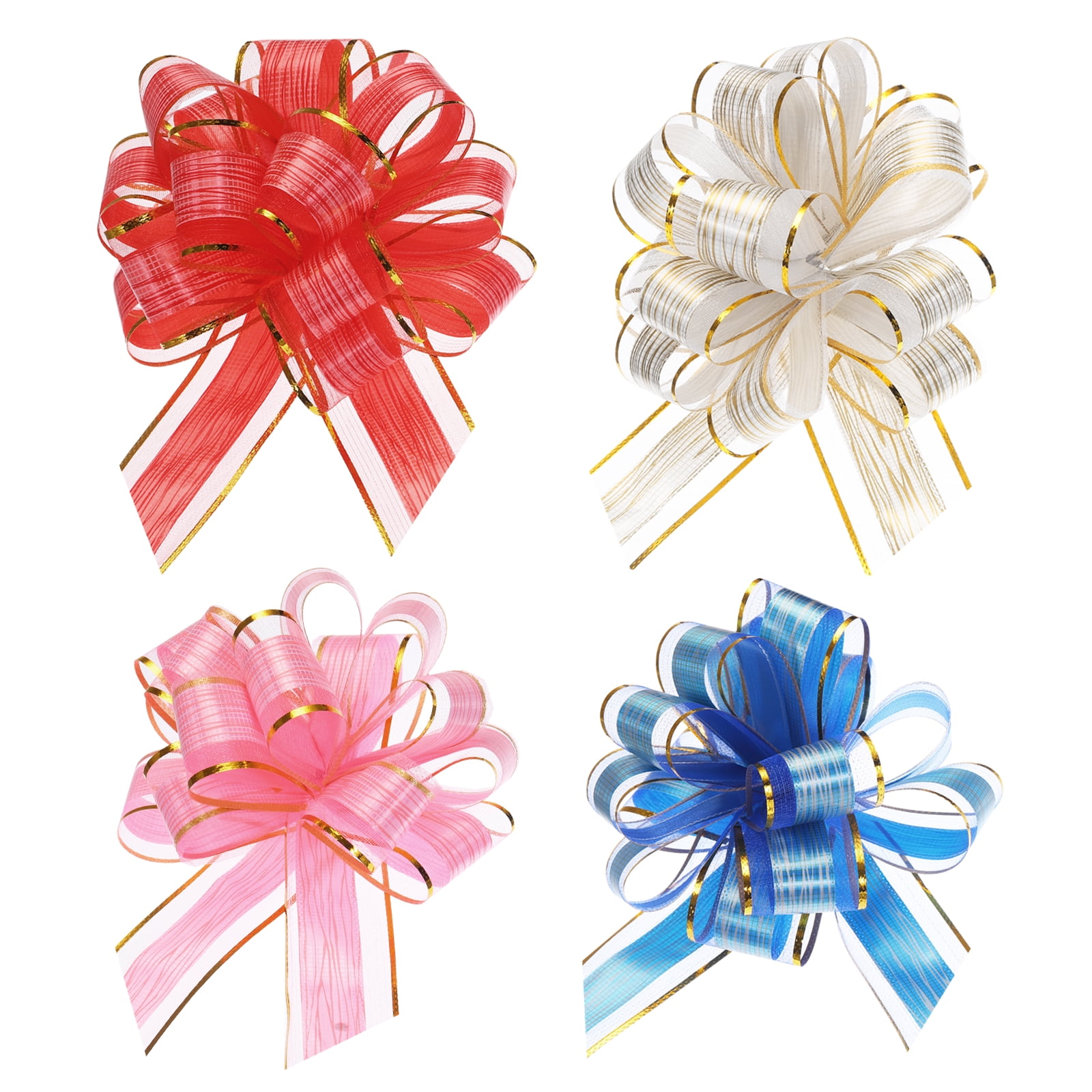20pcs 9" Extra Large Pull Bow Gift Wrapping Bows Ribbon Organza for ...