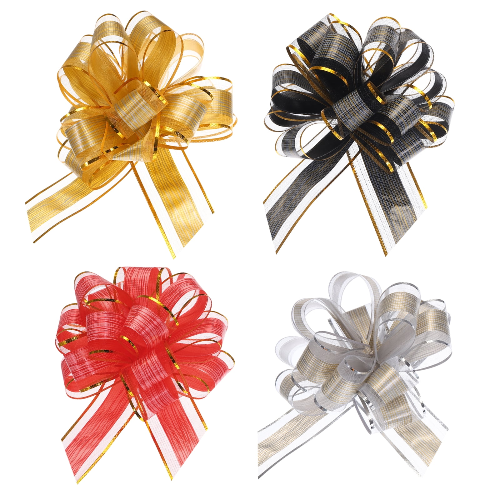 20pcs 9" Extra Large Pull Bow Gift Wrapping Bows Ribbon Organza for Wedding Baskets Presents ...