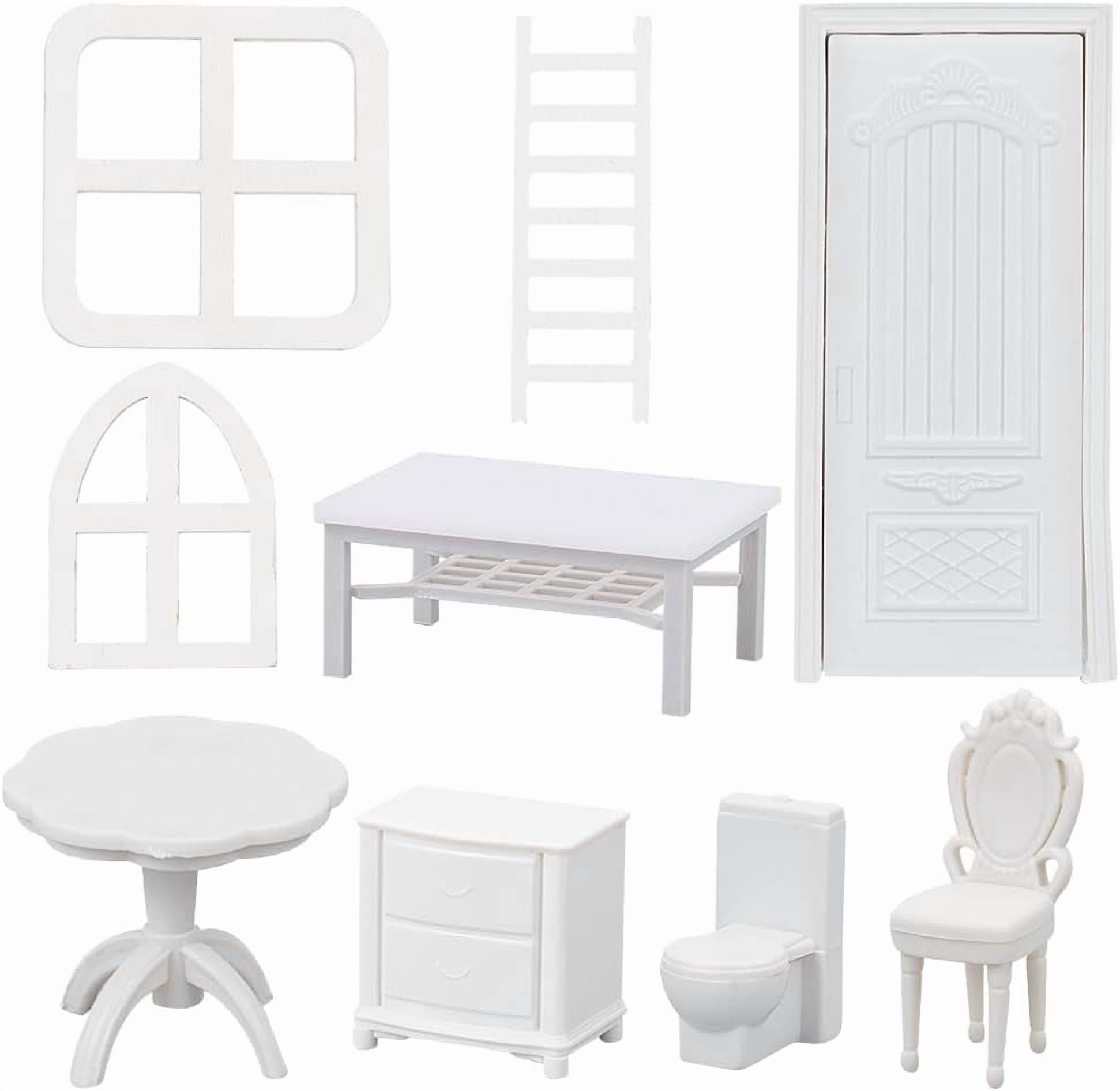 20pcs 9 Styles Dollohouse Door Kit Miniature Furniture Set Door Table ...