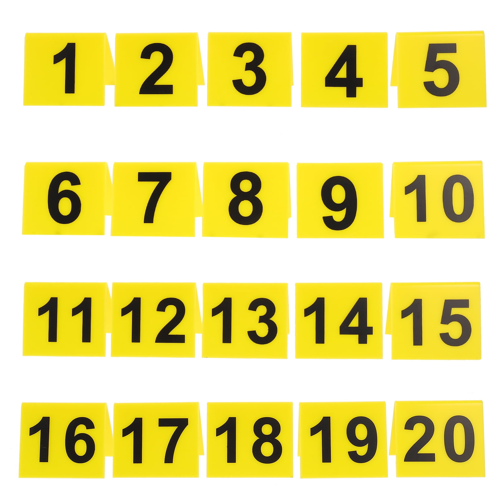 20pcs Acrylic Number Markers Reusable Number 1-20 Markers Restaurant ...