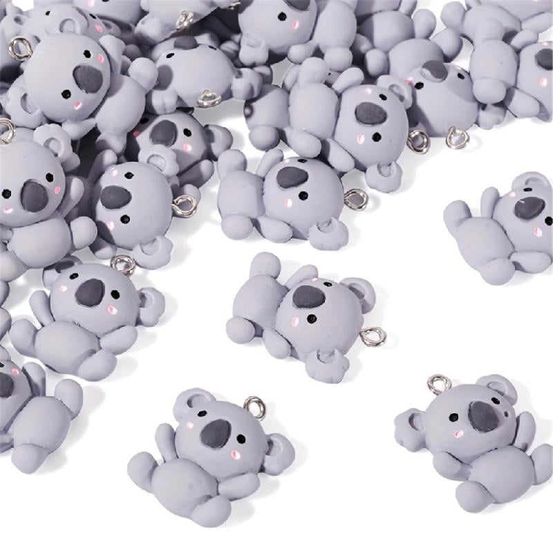 20pcs Adorable Koala Charm Pendant Accessory For Jewelry And DIY ...