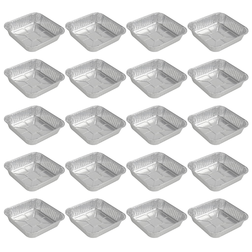 20pcs Aluminium Foil Baking Trays for Oven and BBQ Air Fryers Liners ...