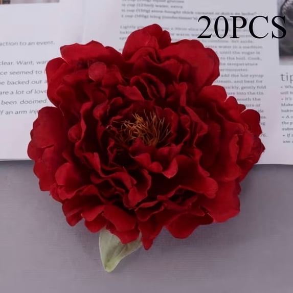 20pcs Artificial Peony Flower Heads for Wedding and Home Decoration ...