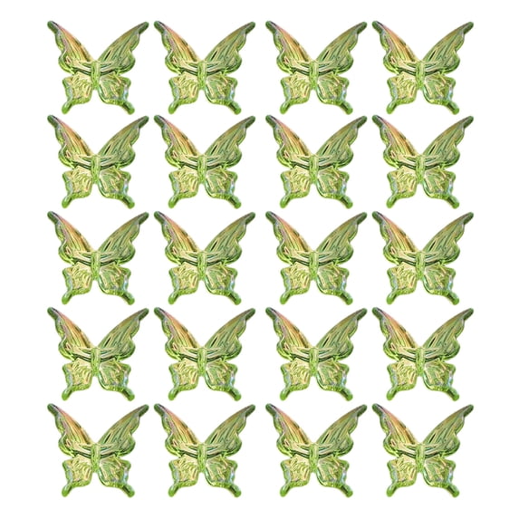 20pcs Assorted Color Butterfly Beads Easy To String and Combine Acrylic ...