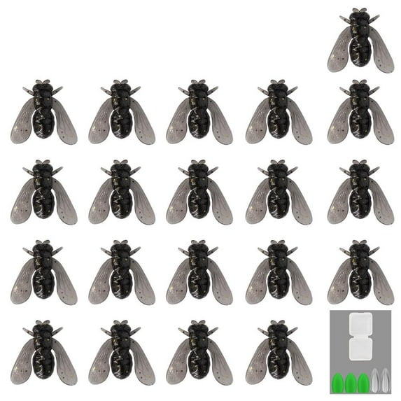 20pcs Bionic Fly Fishing Bait, Color Fly Hook Fly Fishing Aid Throwing ...