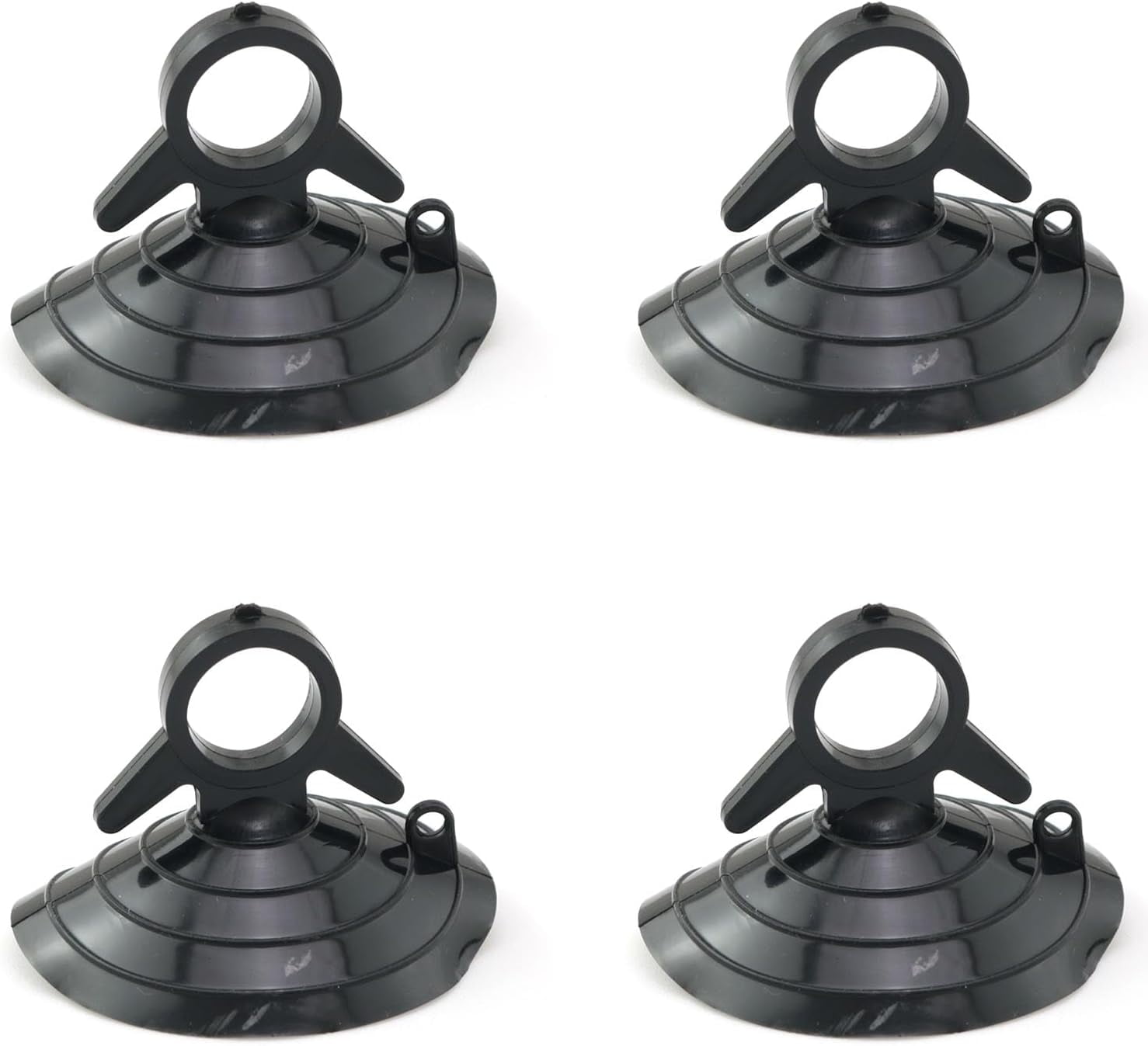 20pcs Black Plastic Suction Cup 4.5CM Glossy Dovetail Automotive ...