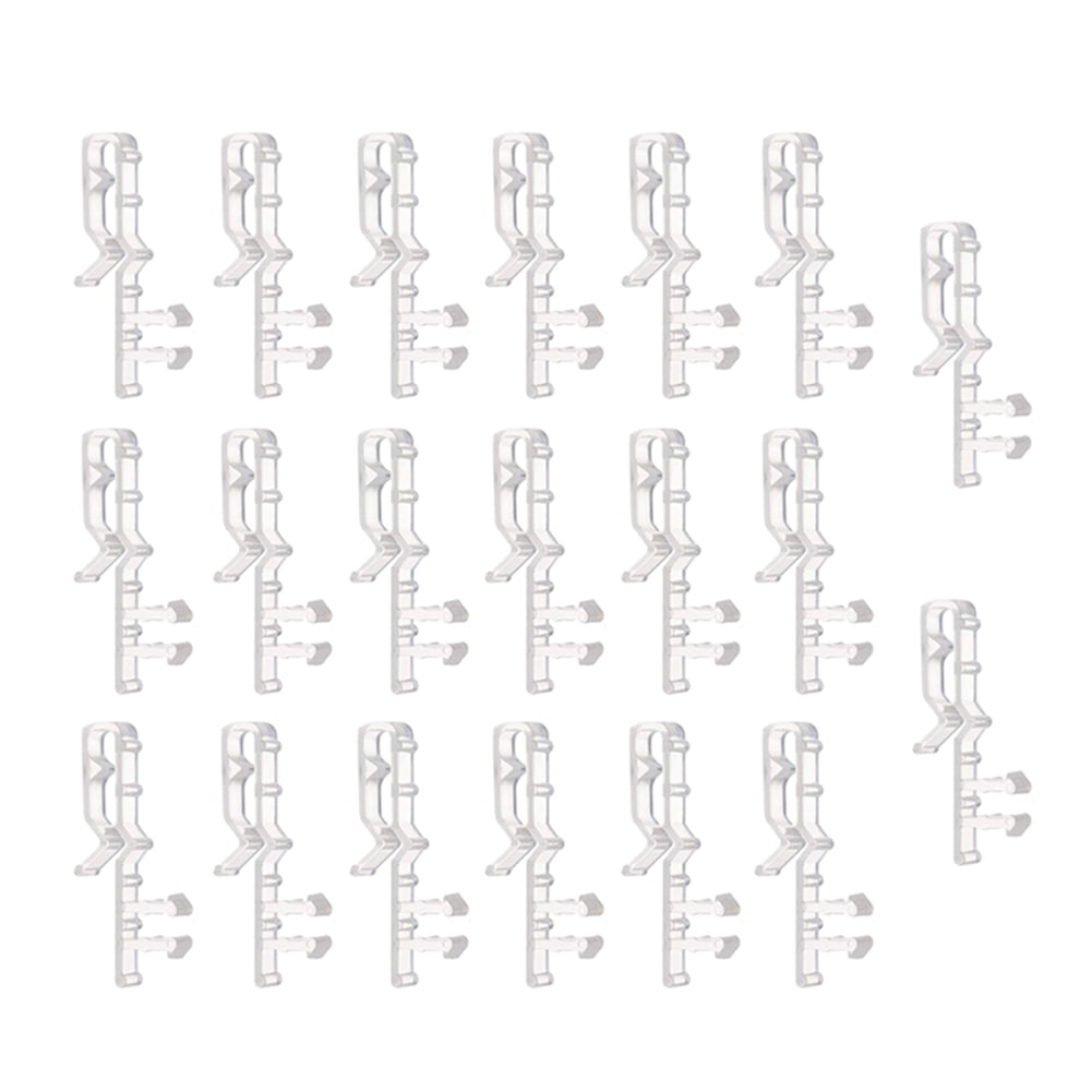 20pcs Blind Valance Clips Clear Plastic Valance Retainer Clips Blind ...
