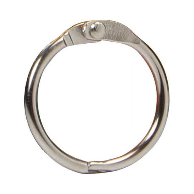 20pcs Book Rings Snap Metal Loose Leaf Ring DIY Notepad Ring for ...