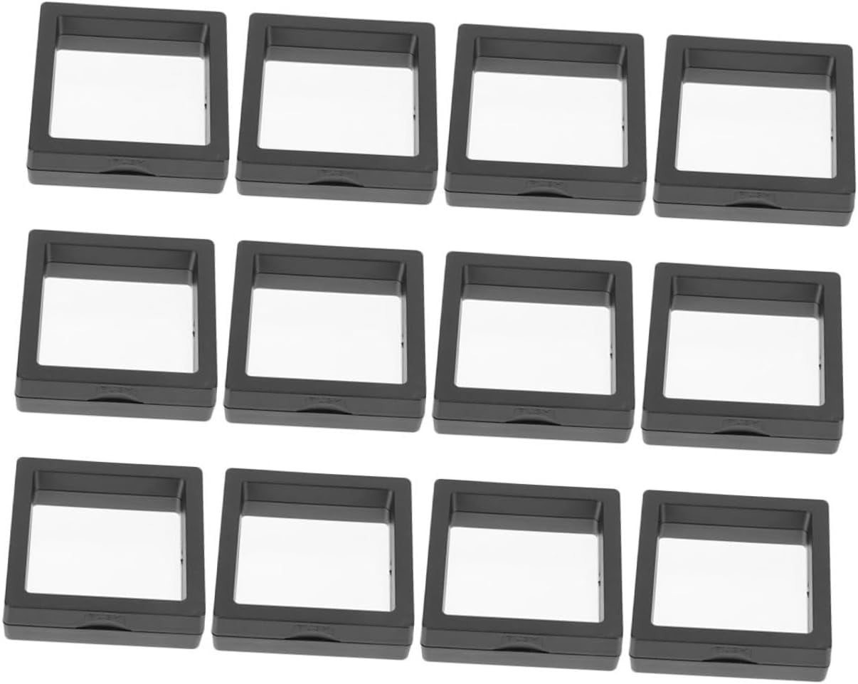 20pcs Boxes Jewelry Storage Box Transparent Photo Storage Boxes Square ...