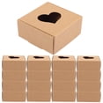 Raindrops Premium Kraft Paper Chocolate Boxes with Heart-Shaped Window ...