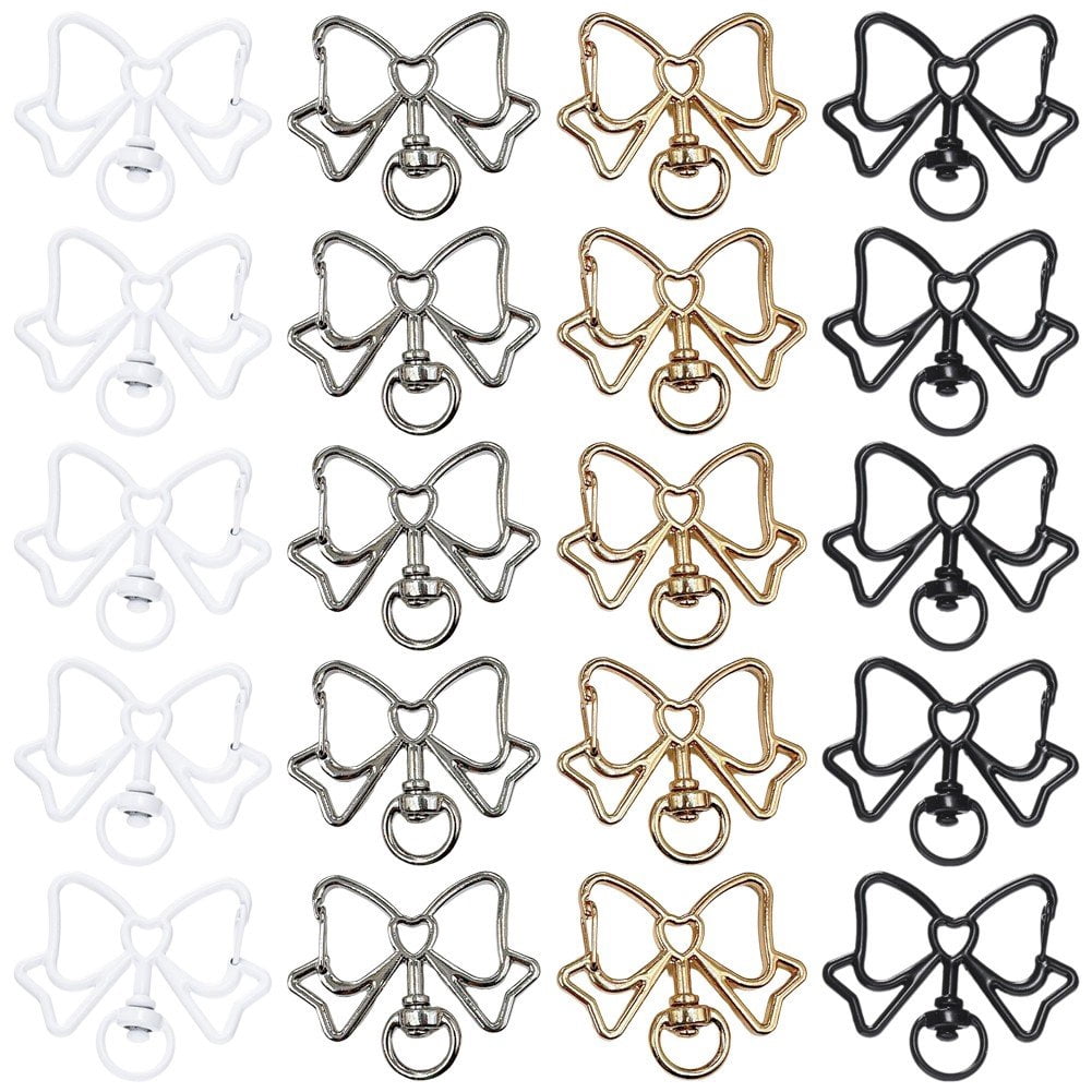 20pcs Butterfly Shape Swivel Buckles Spring Buckle Snap Hook Lobster ...